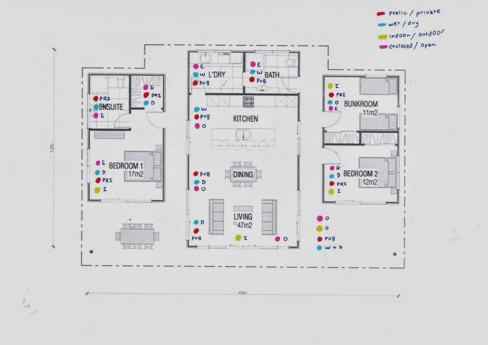 Alex Love - Spatial Design 2014: Diagrammatic Analysis via Colour Coding