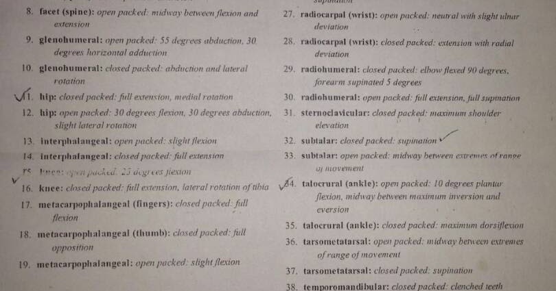 Open/Close Packed Position