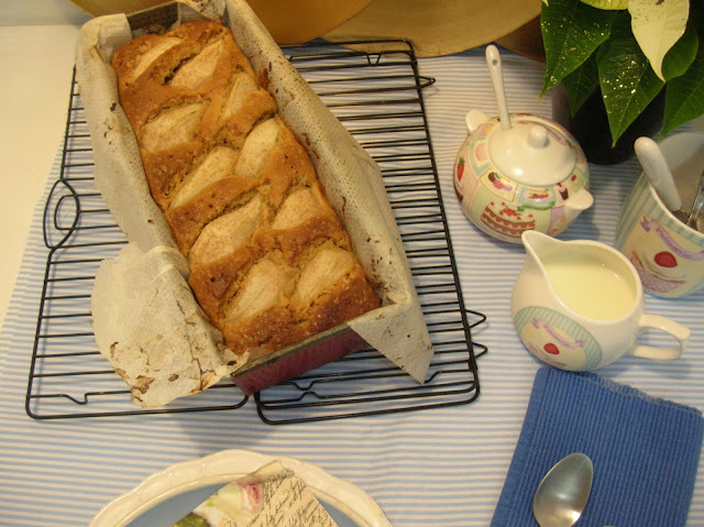 Nuvola Glacé / Mary: Plunk cake de peras y nueces al cardamomo