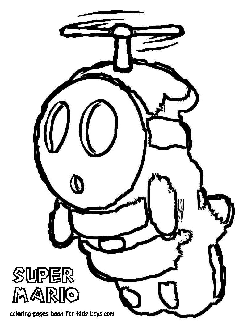 Oisín's Awesome Colouring Pages: Mario Colouring Pages