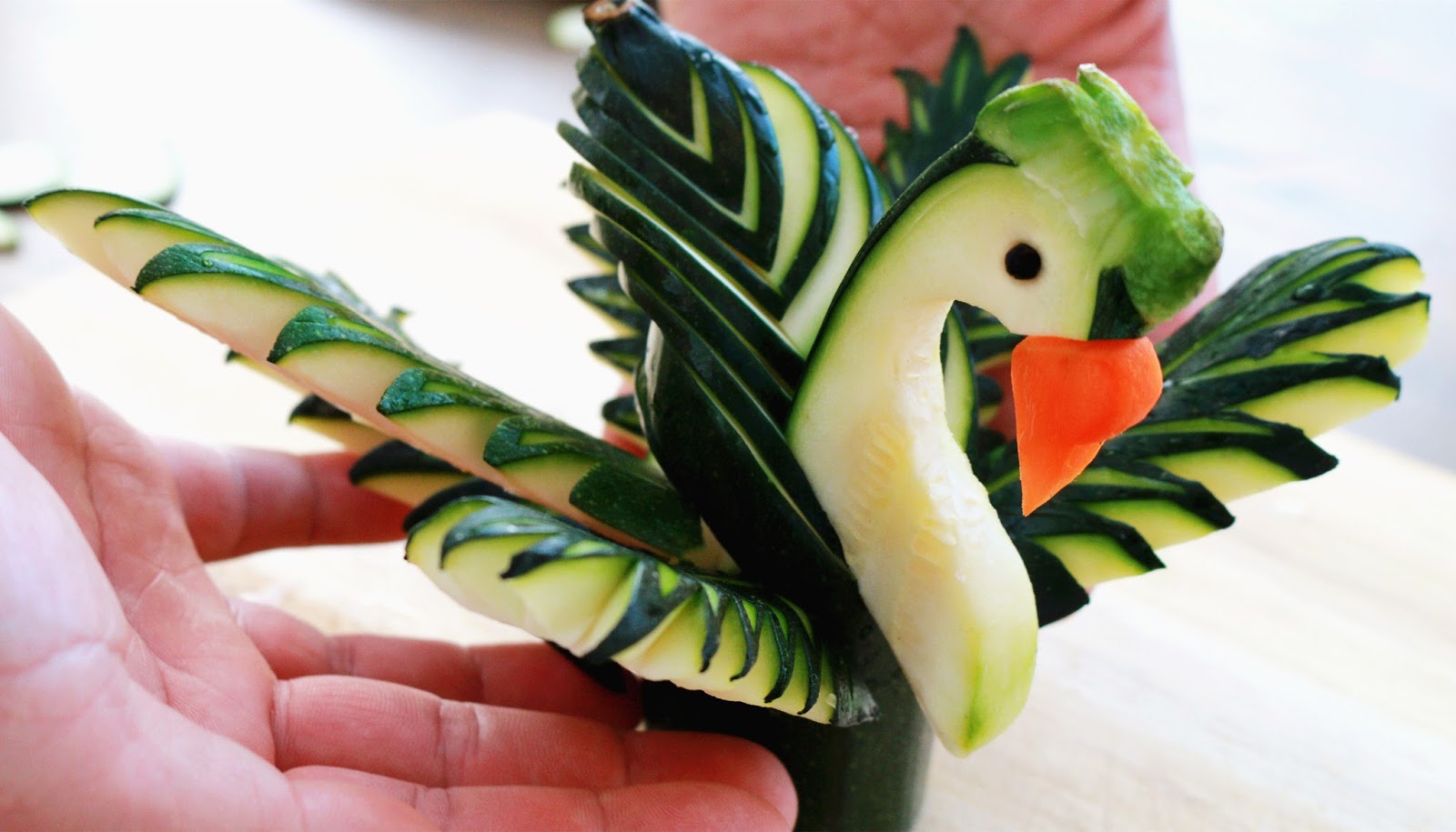 ItalyPaul - Art In Fruit & Vegetable Carving Lessons: Art In Zucchini ...