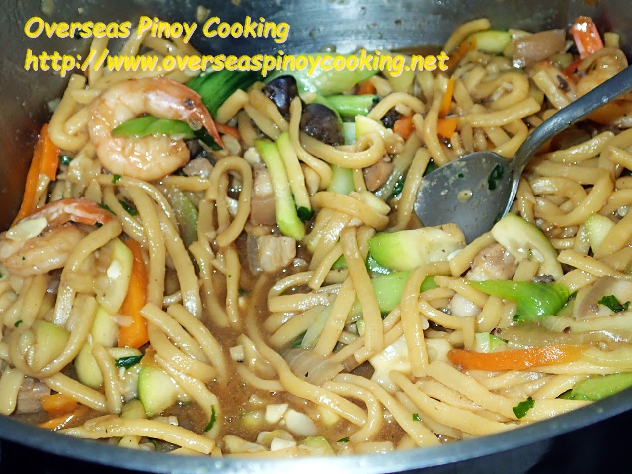 Pansit Miki with Upo