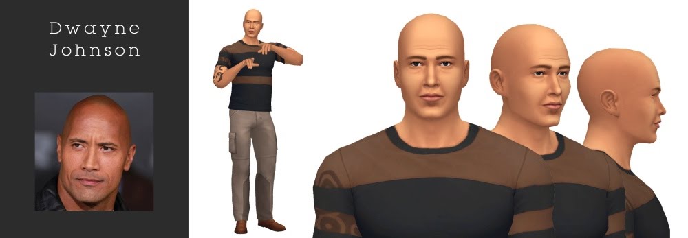 My Sims 4 CAS - Dwayne Johnson, Kevin Hart, Ana de Armas, Ed Sheeran ...