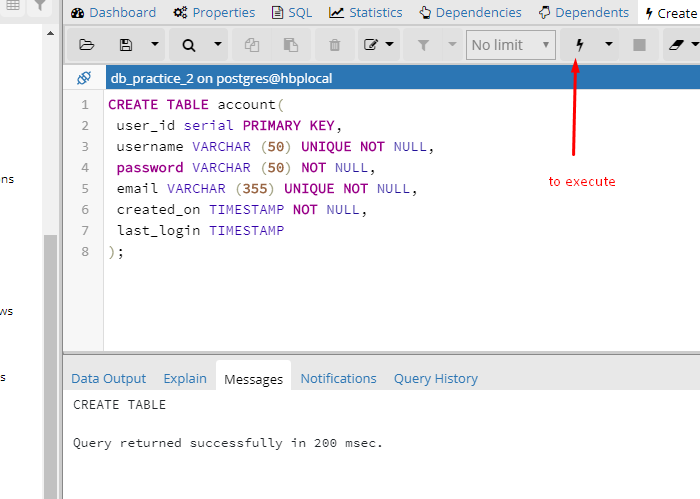 Dimensi Tutupbotol Create New Table From Script In Postgresql Using Pgadmin 7196