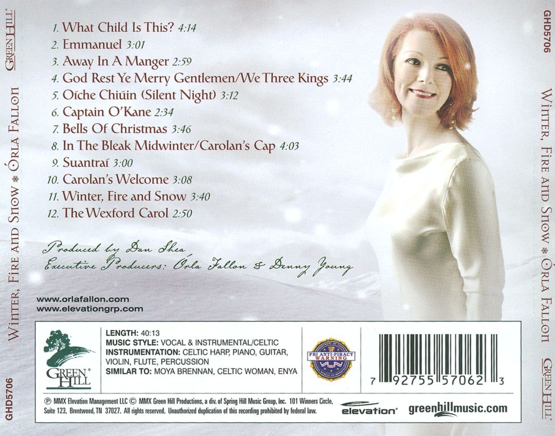 [Celtic, Operatic Pop] Orla Fallon - Winter, Fire & Snow (2010) [FLAC]