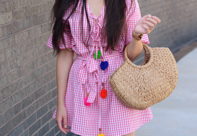 Primark Straw Bag With Pom Poms | semashow.com