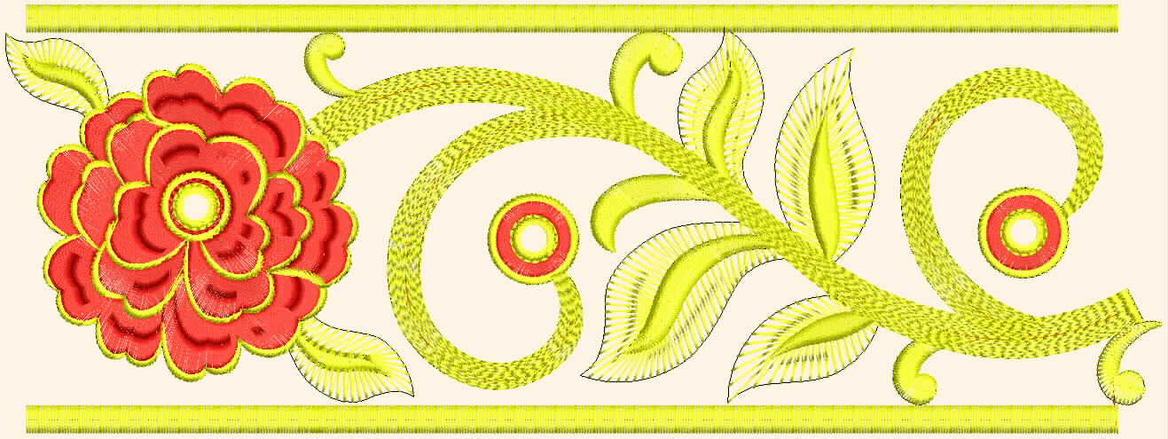 EmbDesignTube: Lace Border Brocade Embroidery Designs