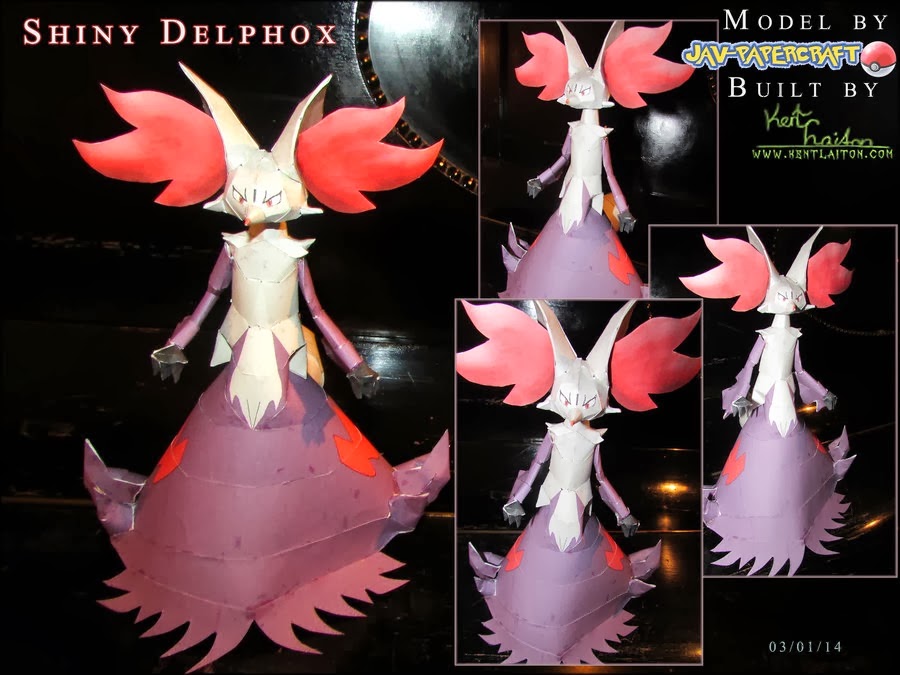 Pokemon Delphox Papercraft | Papercraft Paradise | PaperCrafts | Paper ...