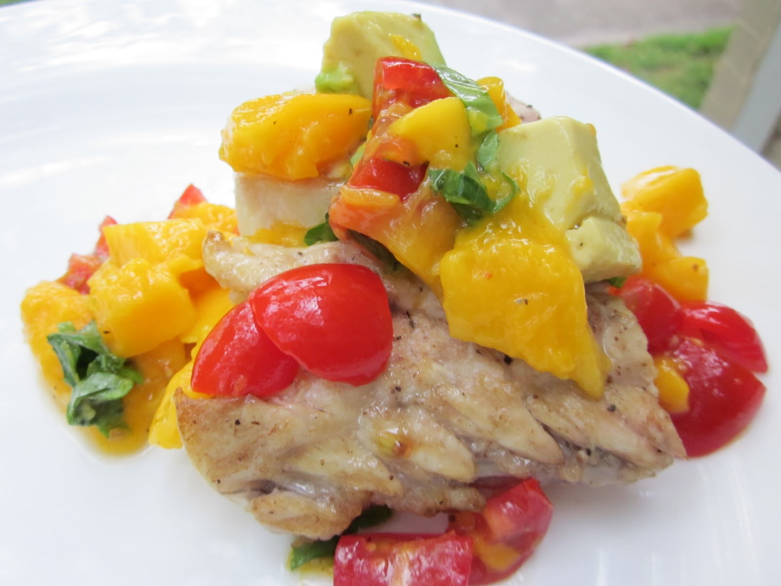 4 the love of feasting: Grilled Cobia with Mango Avocado Salsa