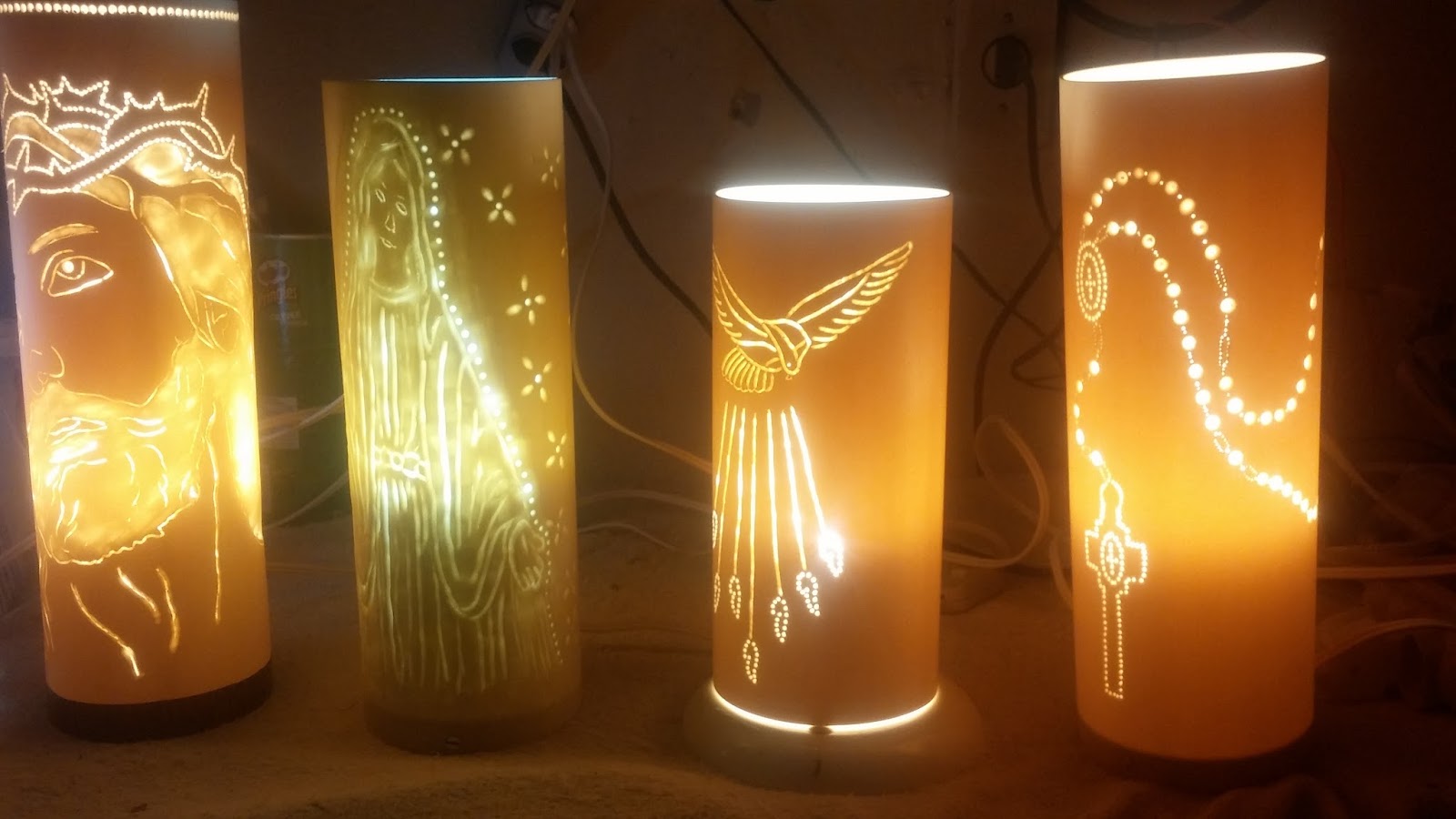 Luminarias em PVC : Luminária em PVC