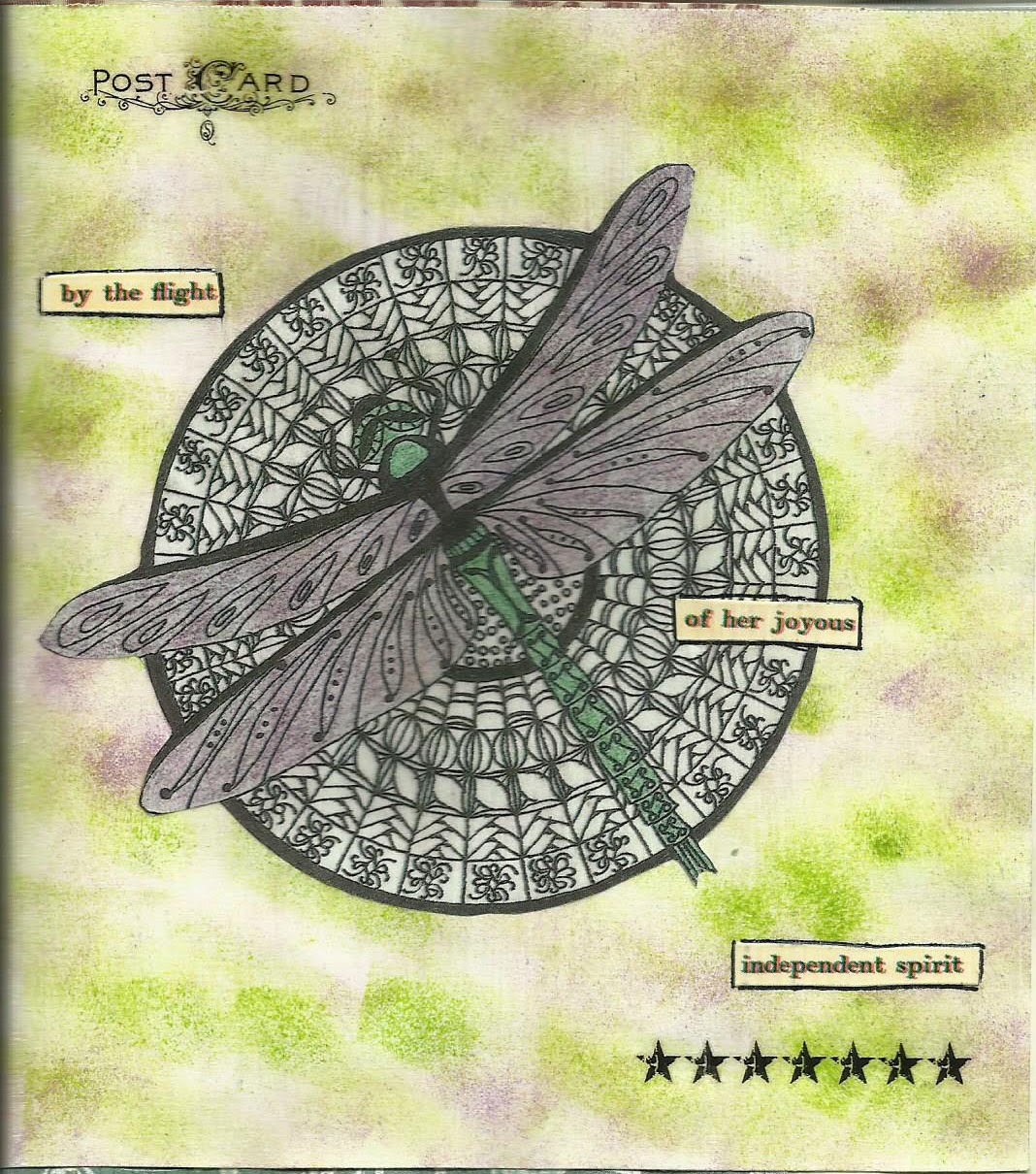 Knitting II: Zentangle Dragonfly