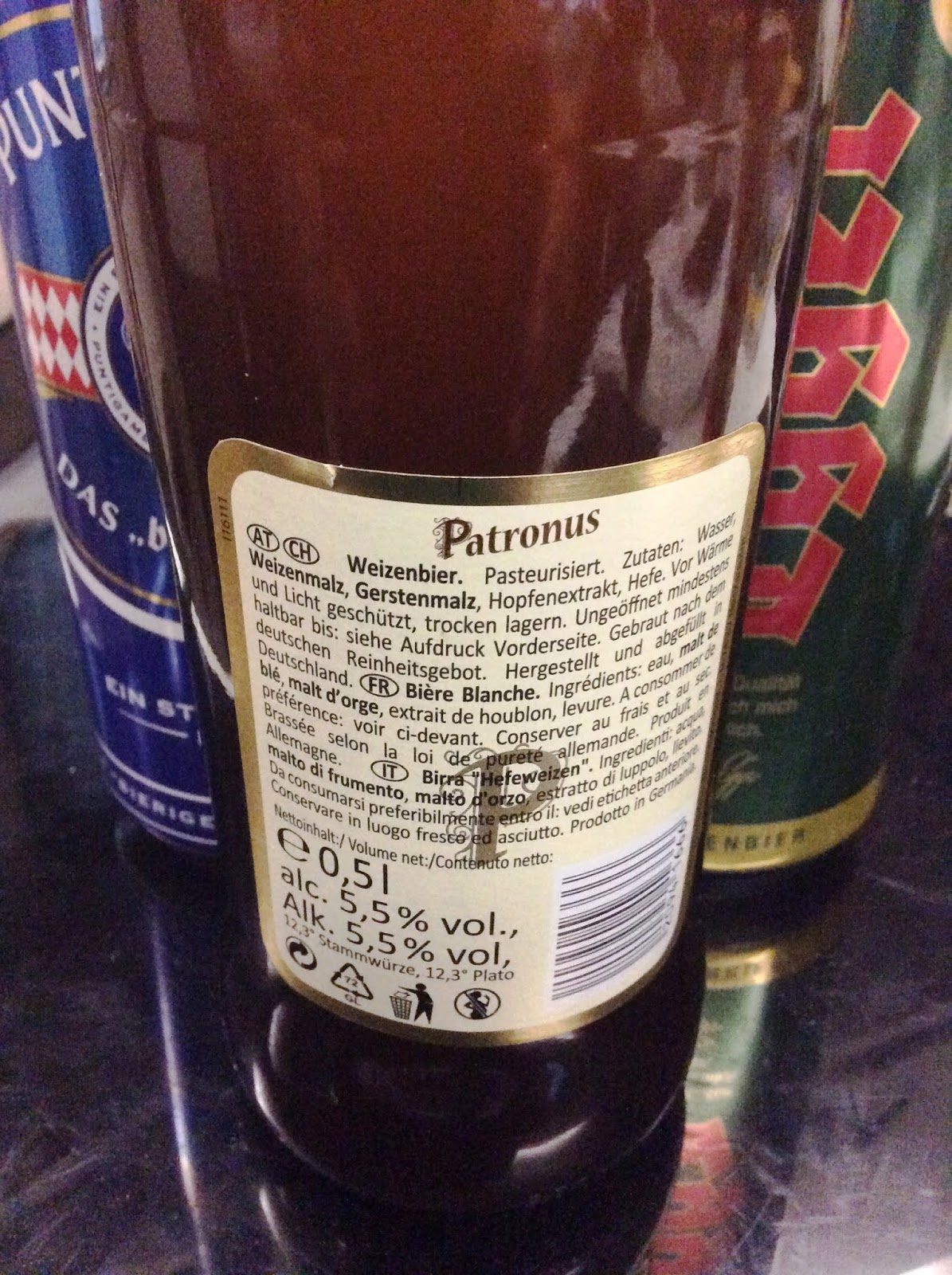 OUTSTANDING WINES .... : BEER 11: PATRONUS WEISSBIER