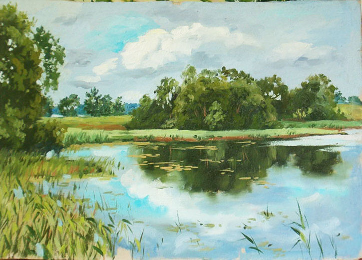 Realistic Russian art: Landscape