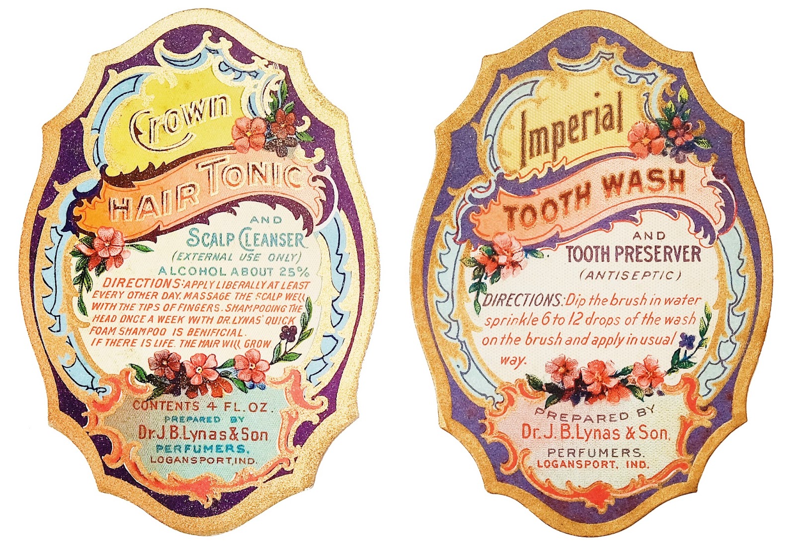 Vintage Tonic Labels