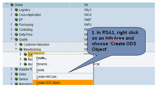 Creating ODS in SAP BW | Tutorials and Tips about Web Development, Hacking, Programming,Excel ...