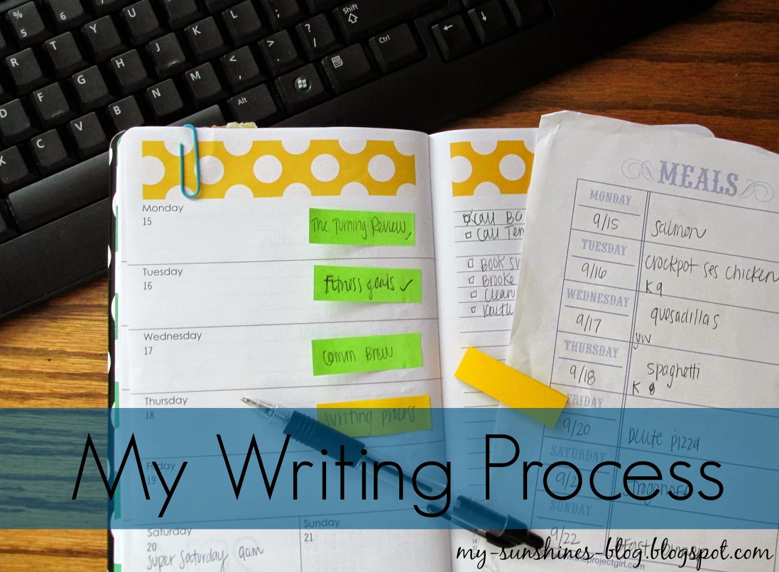 My Little Sunshines - My Writing Process