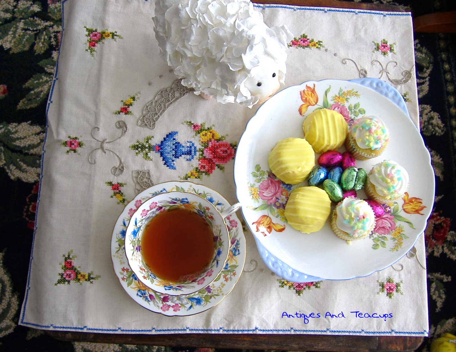 Antiques And Teacups: Tuesday Cuppa Tea Easter Week, Shelley Spring ...
