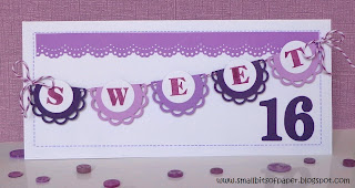 Sweet 16 Card | Small Bits of Paper