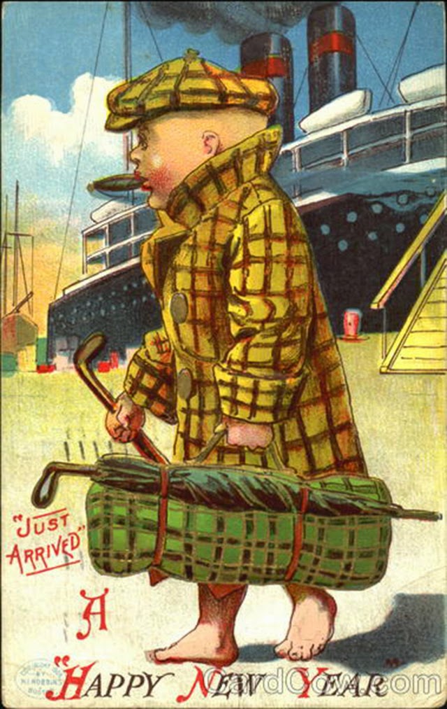 30 Strange and Creepy Vintage New Year’s Postcards From Between the ...