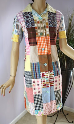 Selvage Blog: Vintage Patchwork Dress 1950's