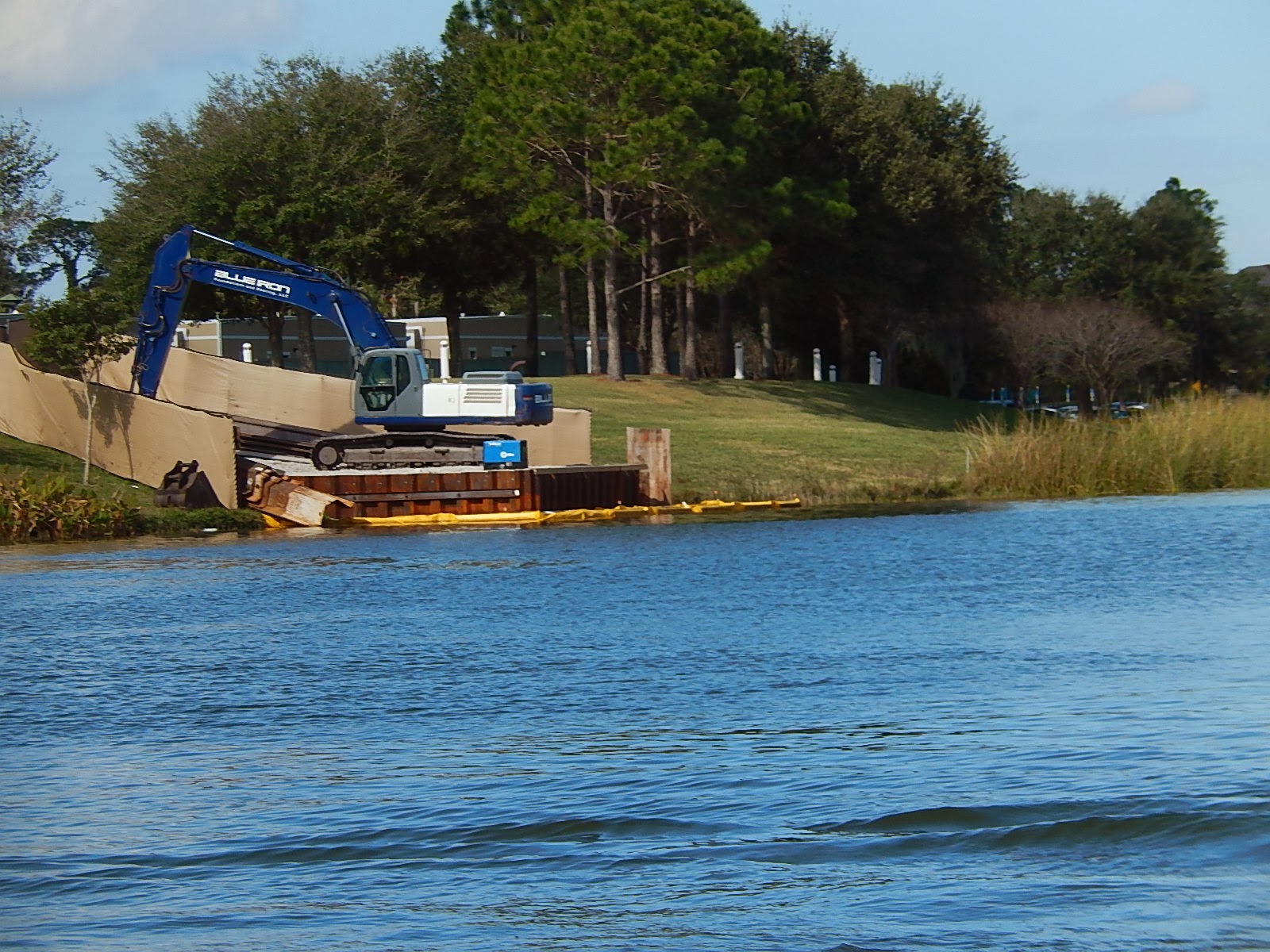 Save Pleasure Island Blog: PI Update: Barge Dock Installed