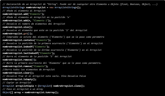 MICRO CUADRANTE: ARRAY LIST