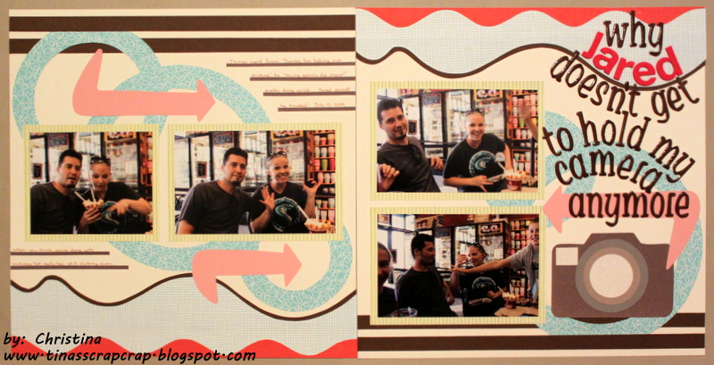 Tina's Scrap Crap: KL Scrapbook Sketch #8