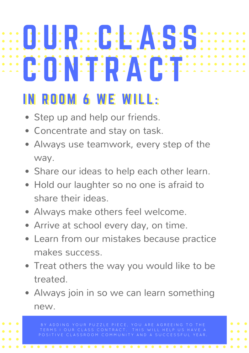 Room 9 @ Glen Innes School: Creating a Class Contract