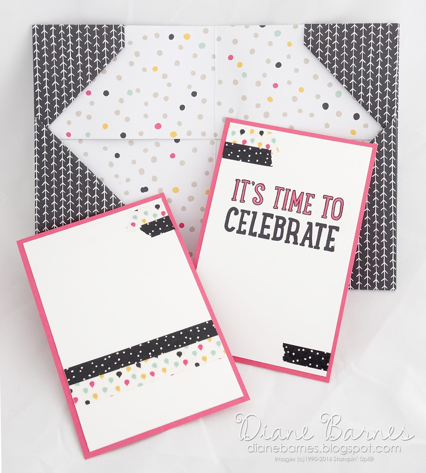 colour me happy: Big birthday no-cut patterned paper folder
