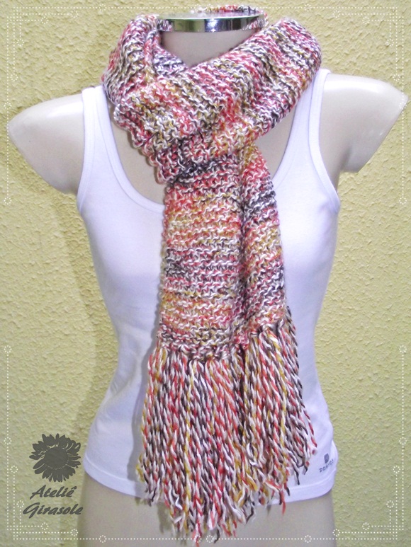 Ateliê Girasole: Cachecol em tricô