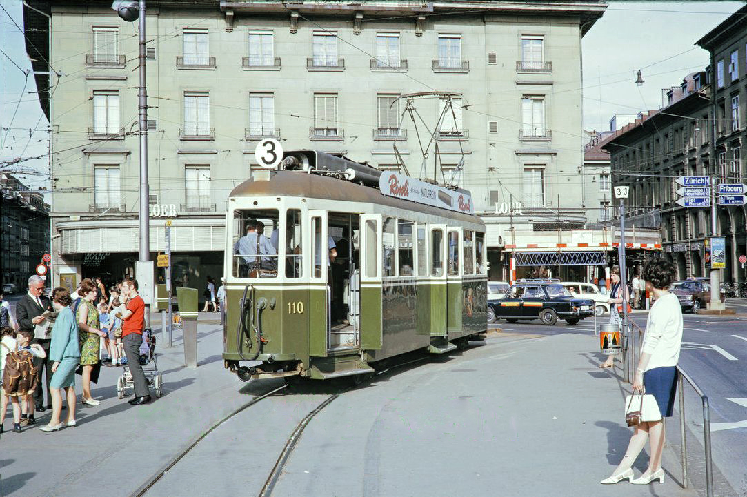 transpress nz: Bern trams, Switzerland, early 1970s