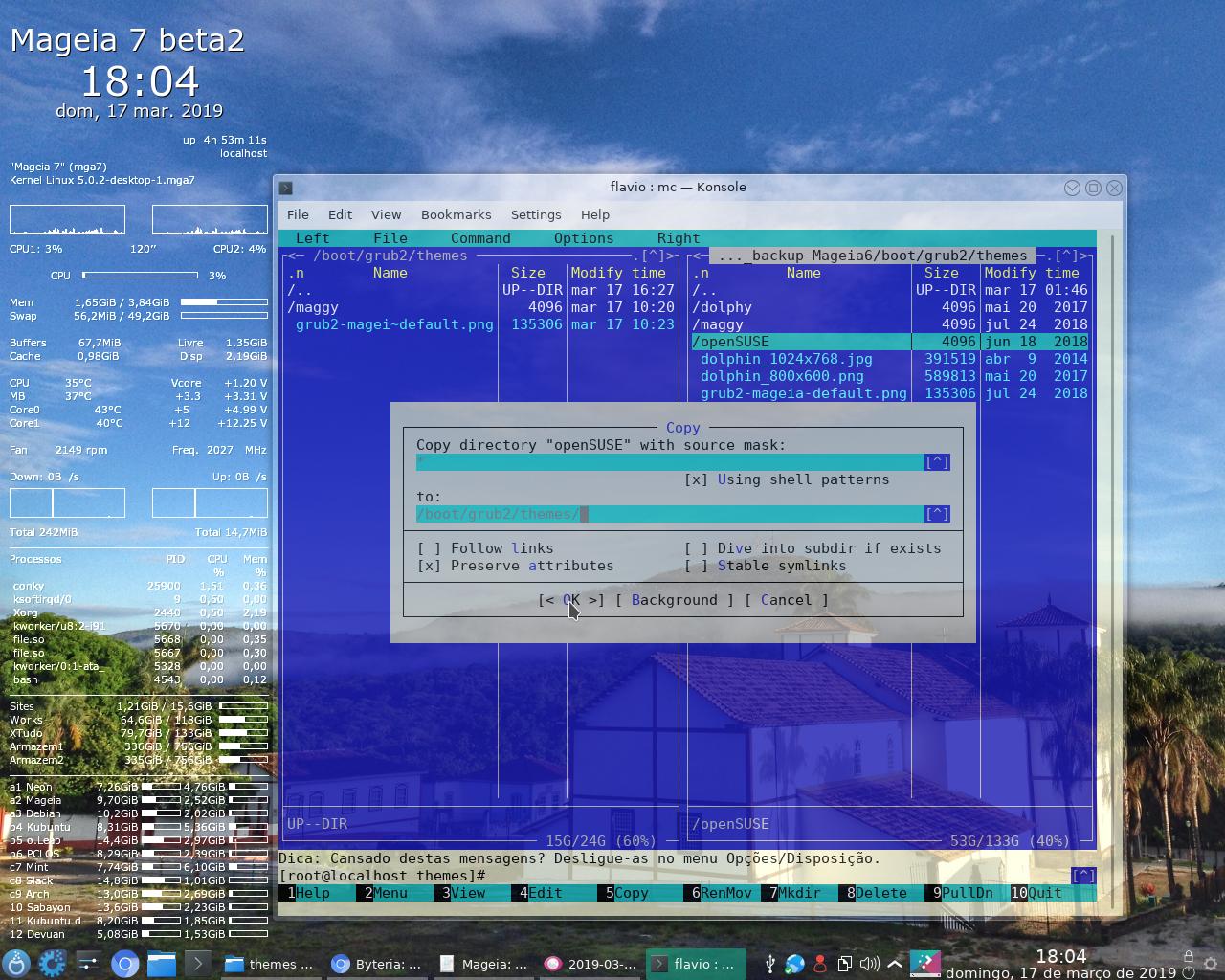 Byteria: Mageia 7 (beta2) - Instalação e configuração