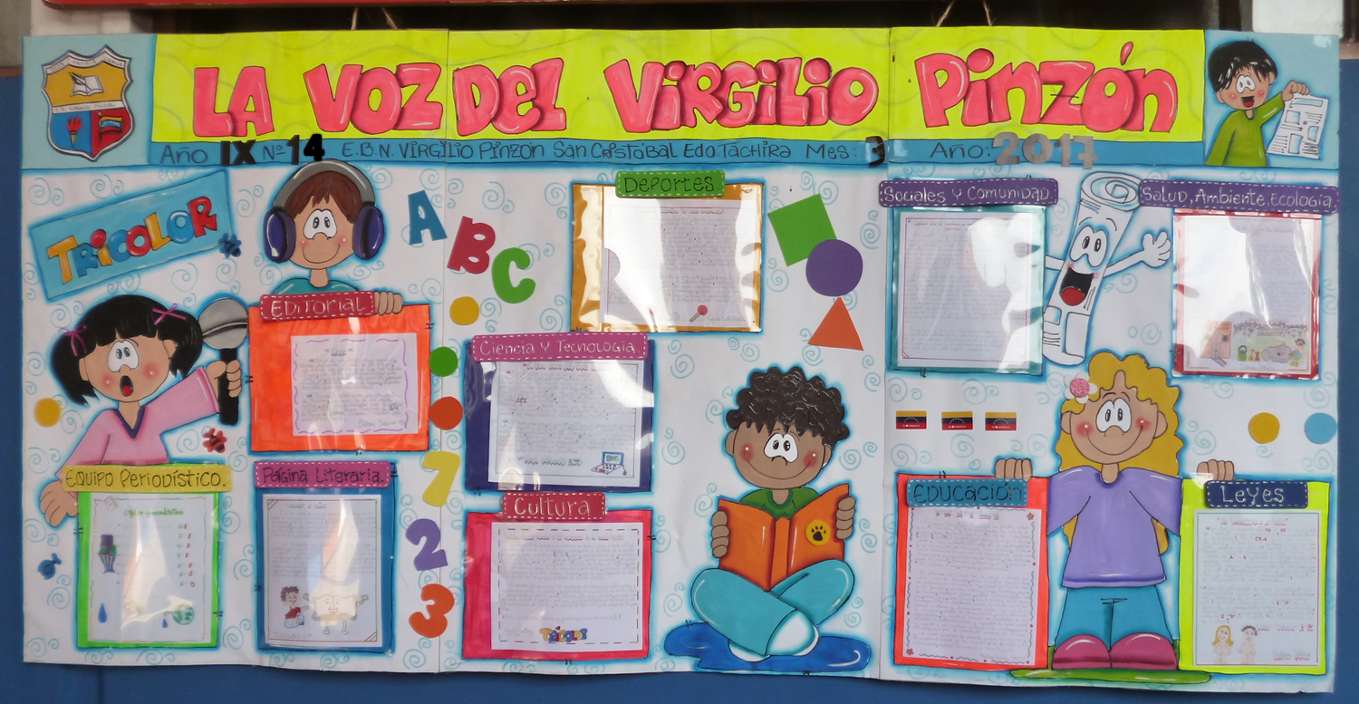 Escuela Bolivariana Virgilio Pinzón: Periódico Mural
