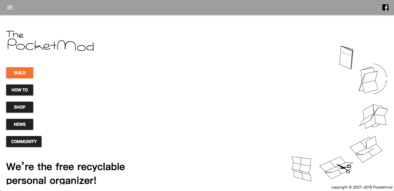 Pocketmod 免費下載列印 8 頁小書，一張 A4 自製口袋筆記本