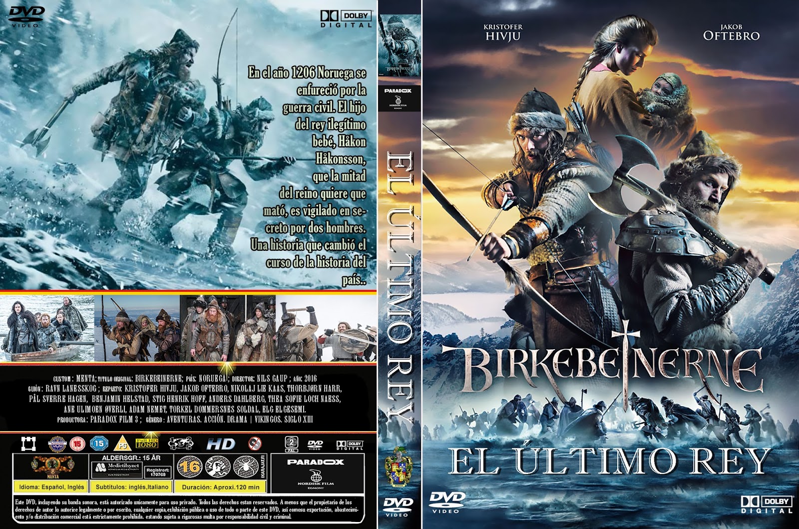 Caratulas y etiquetas: El ultimo rey - Birkebeinerne