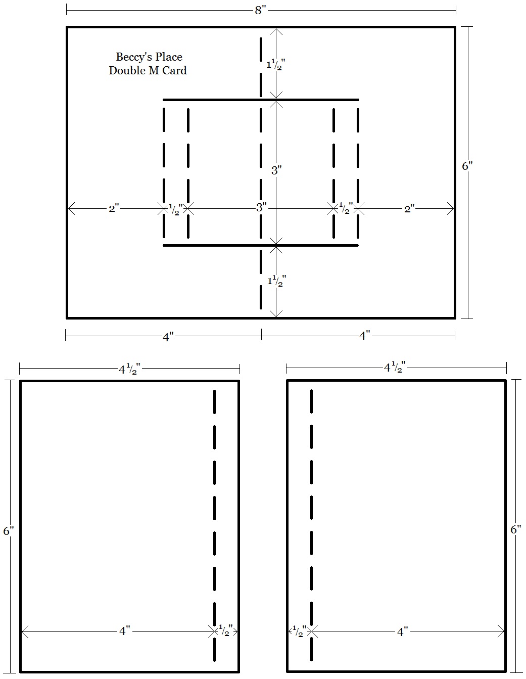 Beccy's Place: Tutorial - Double M Card