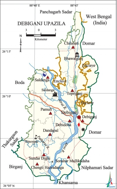 Panchagarh District: Map Panchagarh District Of Bangladesh