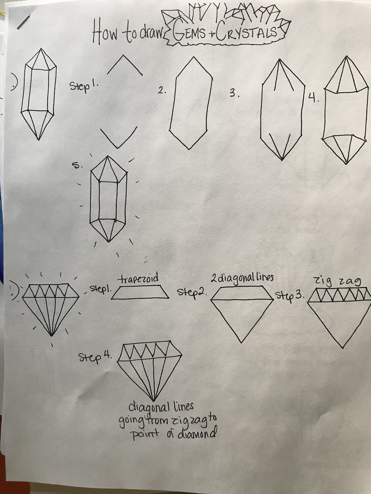 Elements of the Art Room: Art Rocks! 4th grade Gems & Crystals
