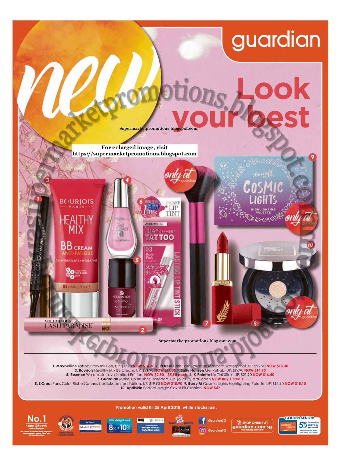 Guardian Cosmetic Promotion 19 - 25 April 2018 ~ Supermarket Promotions