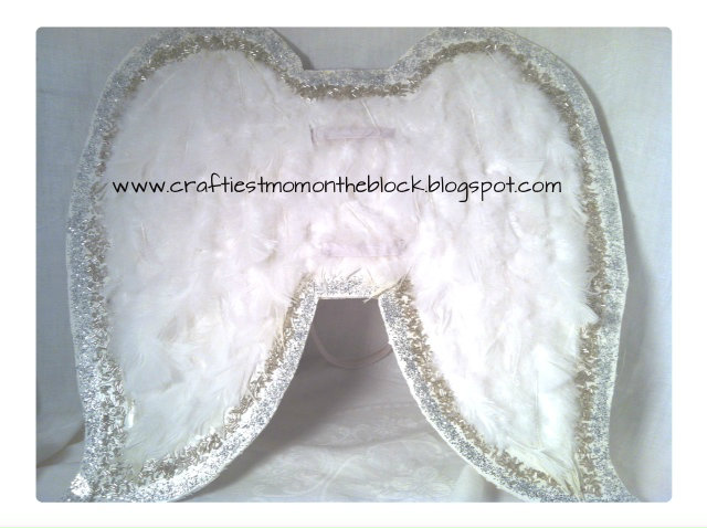 Craftiest Mom on the Block: Glittery angel wings tutorial