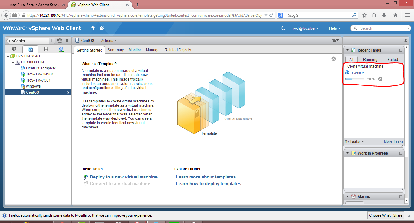 Virt IT Infrastructure: การสร้าง VM template และการ deploy template ด้วย VMware vsphere web client