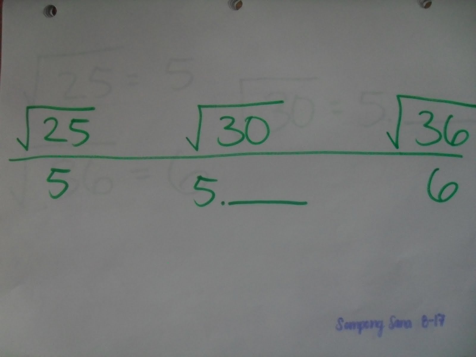817 Math Blog (2011): Sompong's Estimating Square Roots Post