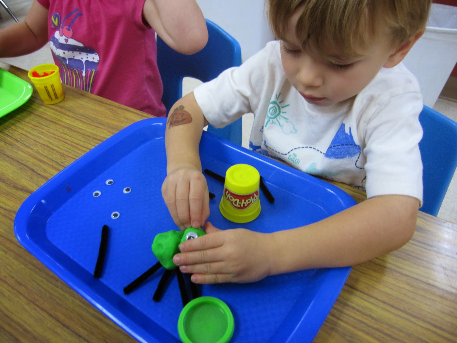 Preschool For Rookies: Playdough Science Spiders