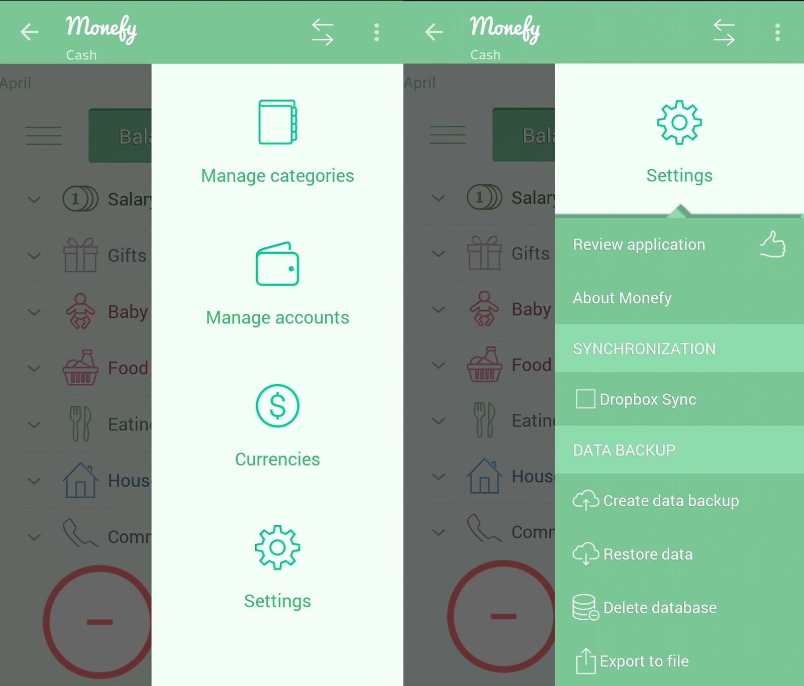 Agedashi23cents: Monefy - Your Personal Finance Manager