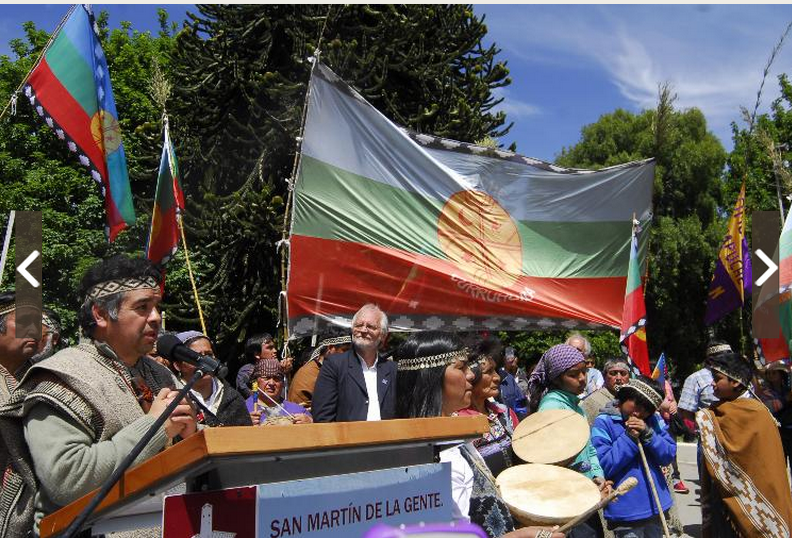 Ecos Comunidad Mapuche Coliqueo: San Martin de los Andes: La bendera ...