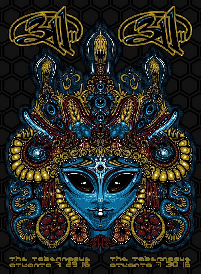 INSIDE THE ROCK POSTER FRAME BLOG: Jeff Wood 311 Atlanta Posters Release