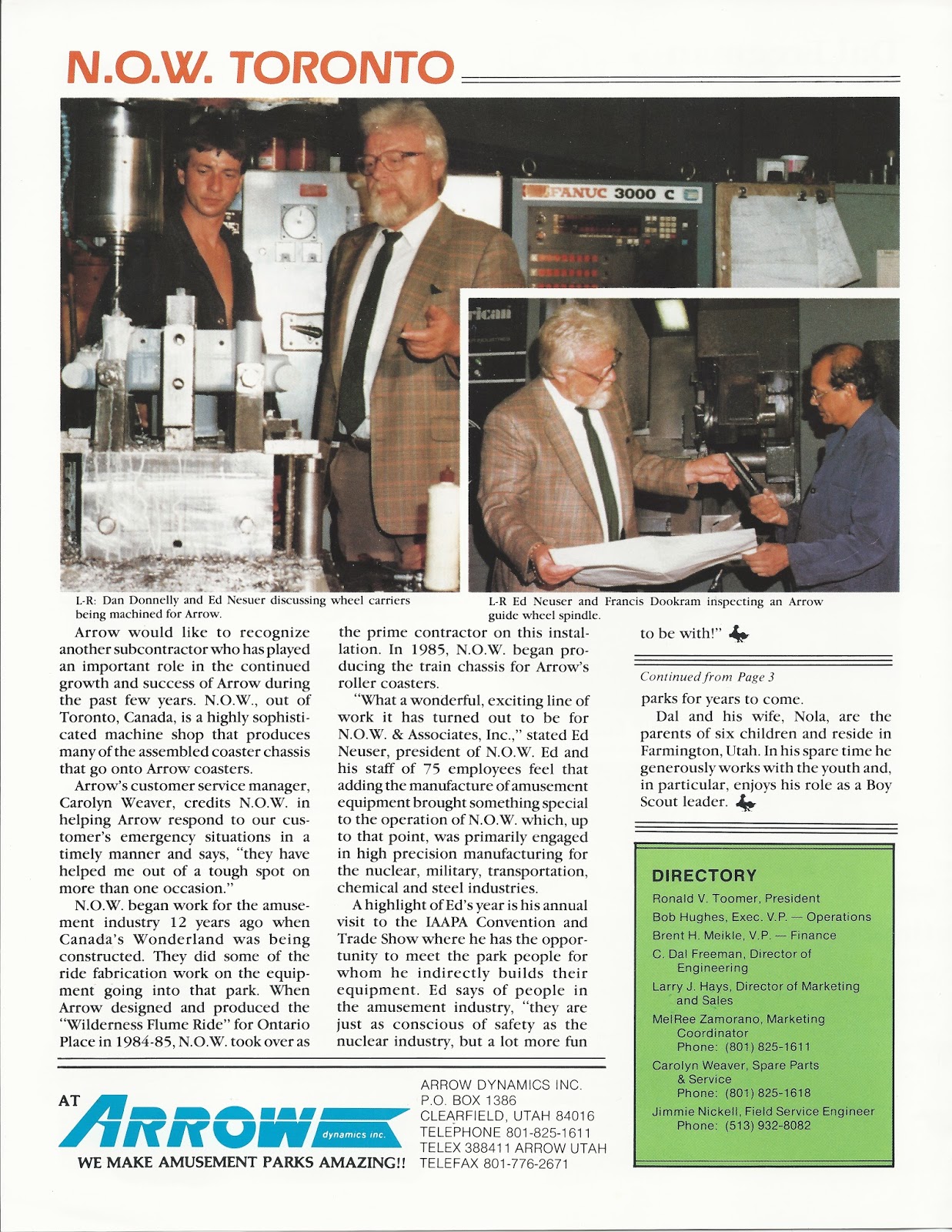 Arrow Development - Building Disney's Dream Rides: Arrow Dynamics News ...