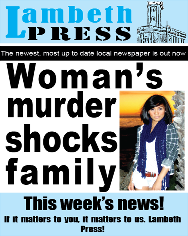 Lambeth Press Local Newspaper: Final Local Newspaper Poster