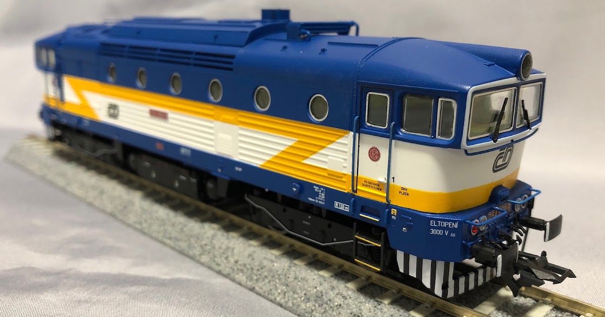 Fuka-P Train Model.: ROCO #73813 ČD Rh754 Diesel Locomotive.