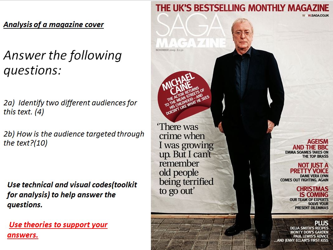 A-Level Media Studies: Magazine front cover analysis